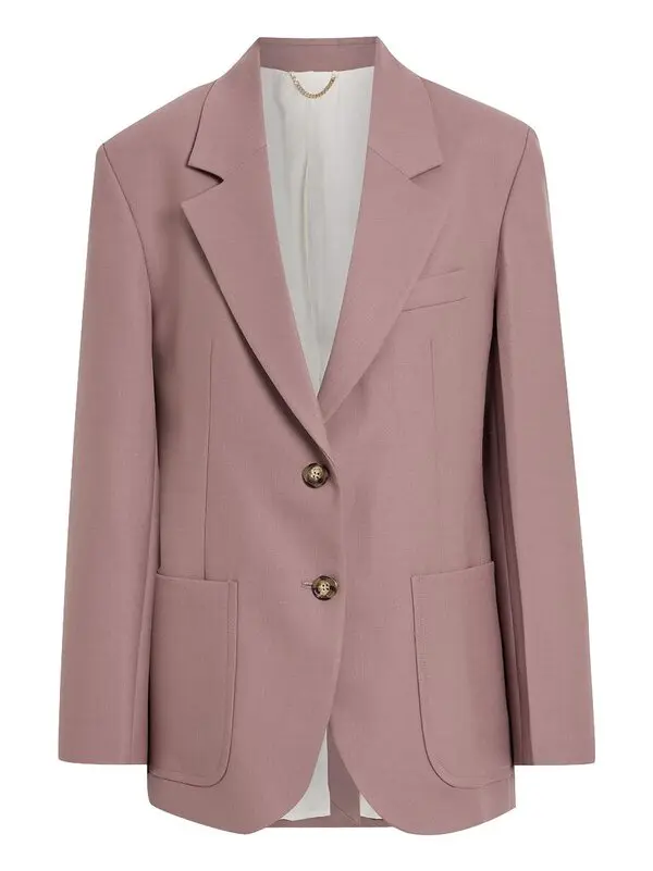 Victoria Beckham Twill Blazer - Violet