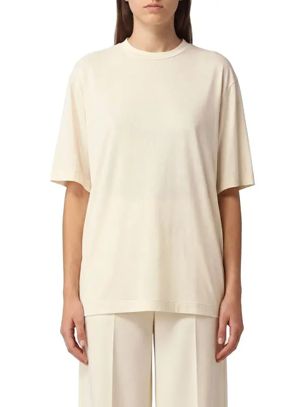 Carven Short Sleeve Silk T-shirt - Ecru
