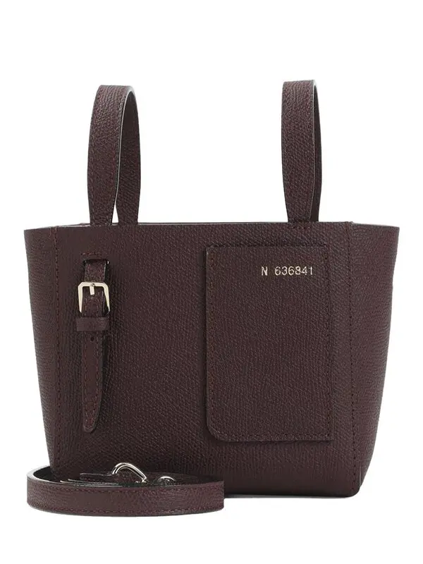 VALEXTRA Mini Bucket Shoulder Bag - Red