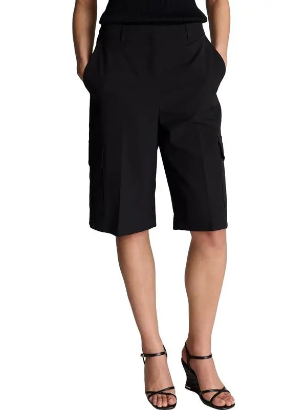 KENNETH COLE Cargo Pocket Walking Shorts - Black