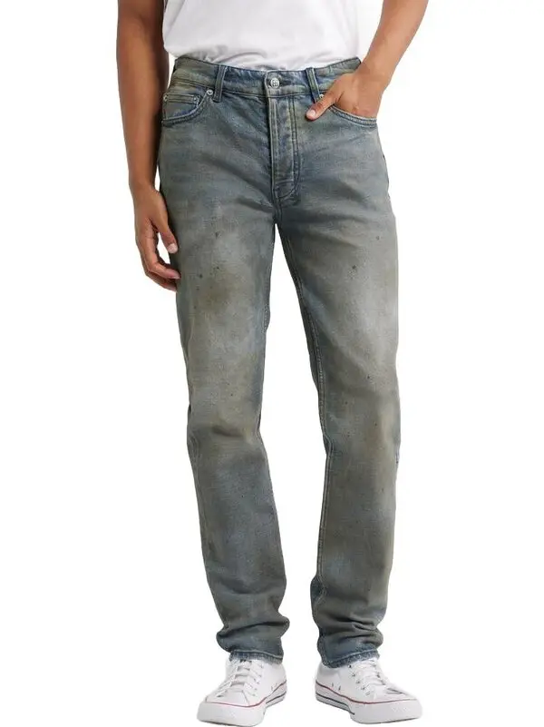 Ksubi Chitch Coated Slim Fit Jeans - Denim