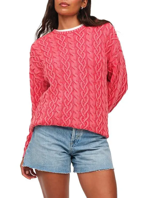 NUUDS Sailing Cable Stitch Sweater - Cayenne