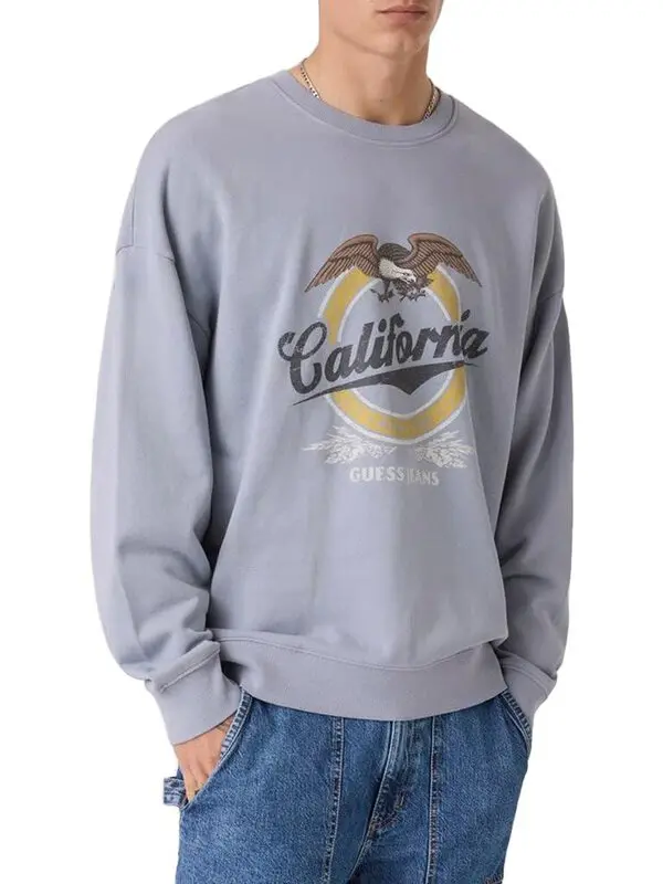 Guess Eagle Graphic Sweatshirt - Light Blue