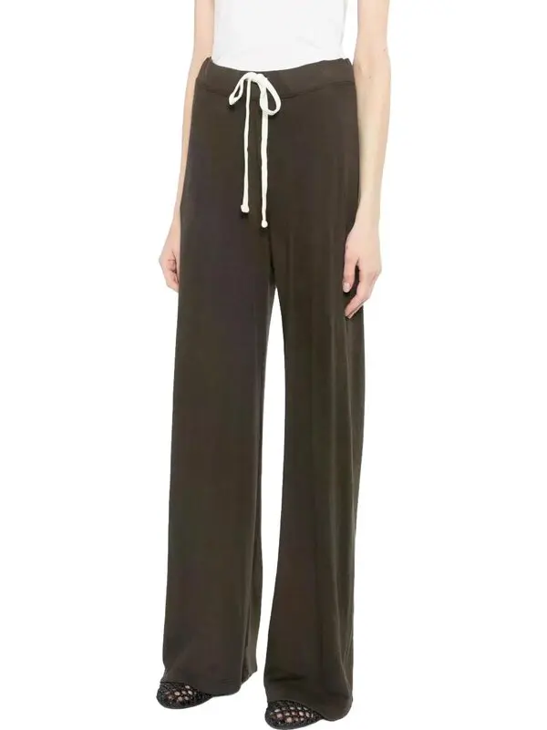 JAMES PERSE Terry Wide-leg Trousers - Green