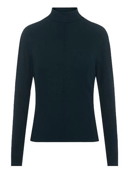 E.U.X. EXCLUSIVE Dolman Sleeve Turtleneck Thin Knit Sweater - Deep Teal
