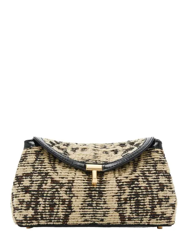TOTEME T-lock Paisley Clutch - Black
