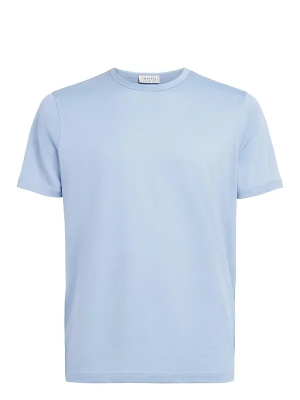 Sunspel Supima Cotton Classic T-shirt - Blue
