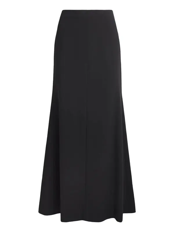 JIL SANDER Maxi Skirt With Back Split - Black