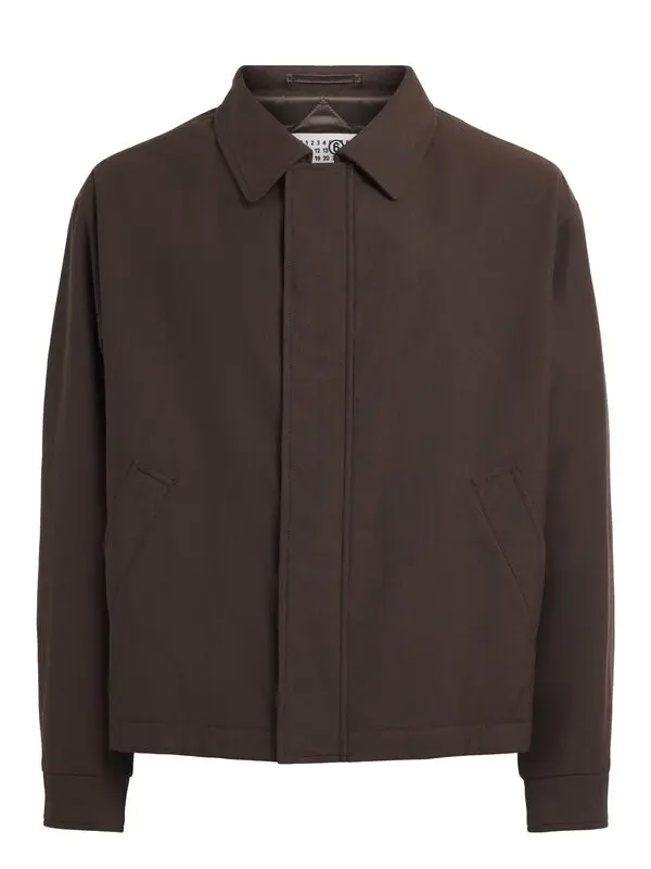 MAISON MARGIELA Virgin Wool-cotton Field Jacket - Brown