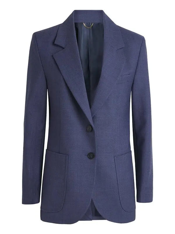 Victoria Beckham Katherine Single-breasted Blazer - Blue
