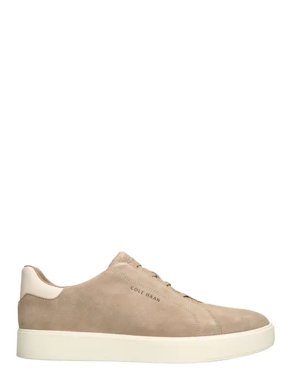 Cole Haan Suede Grandprø Luxe Slip-on Sneakers - Beige