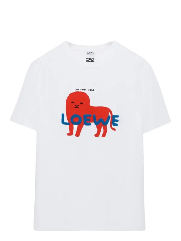 Loewe Logo Relaxed T-shirt - White