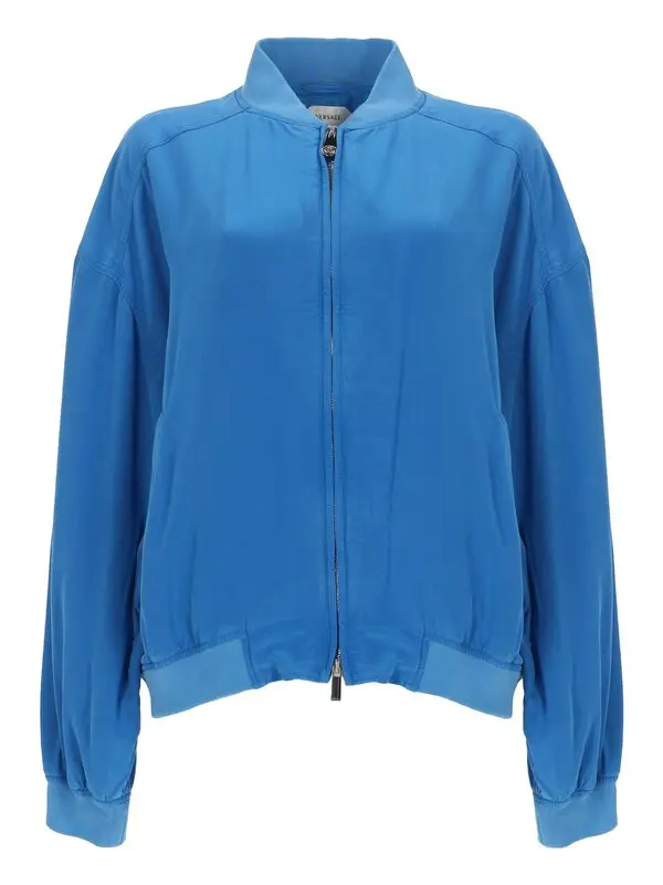 Versace Blend Zip Blouson - Azure