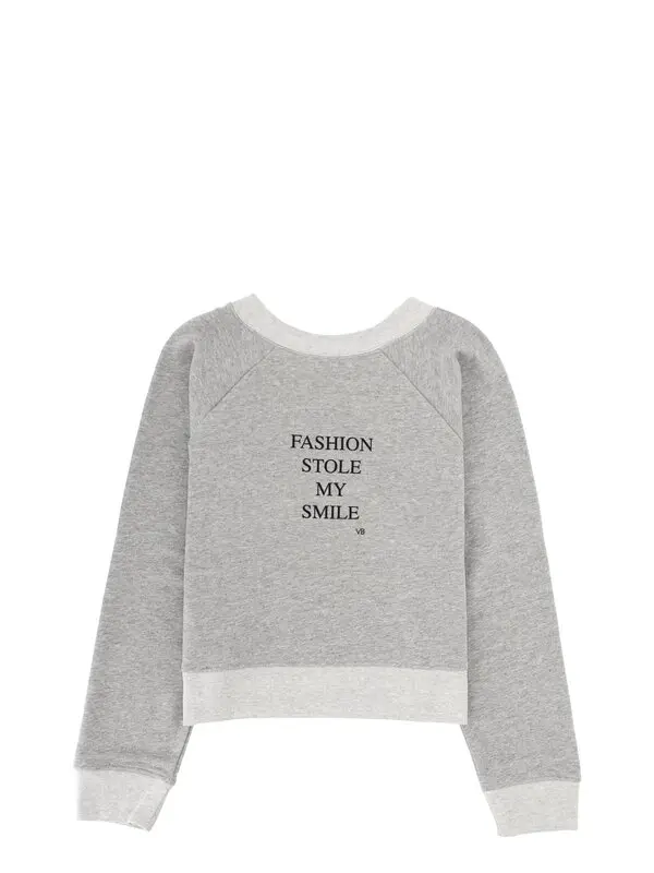 Victoria Beckham Printed Sweatshirt - Grey