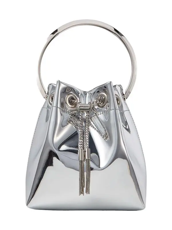JIMMY CHOO Bon Bon Bucket Bag - Silver