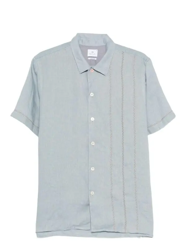 Paul Smith Embroidered Shirt - Blue