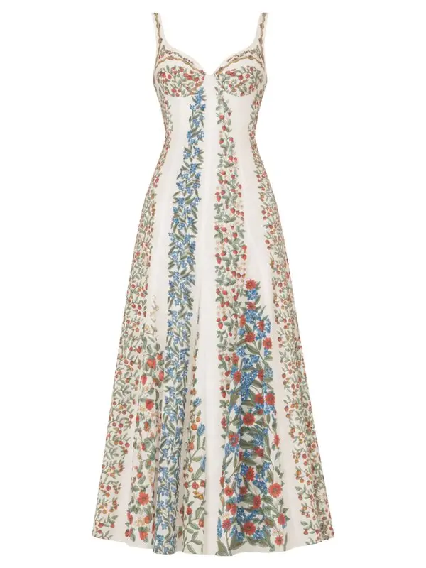 Farm Rio Floral Print Maxi Dress - Multi