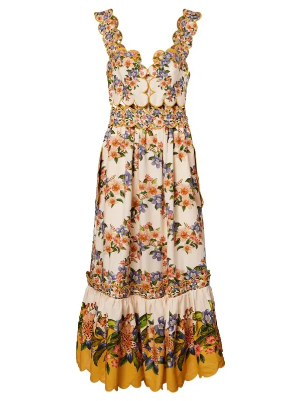 Farm Rio Hilo Dress Floral Maxi Dress - Multi