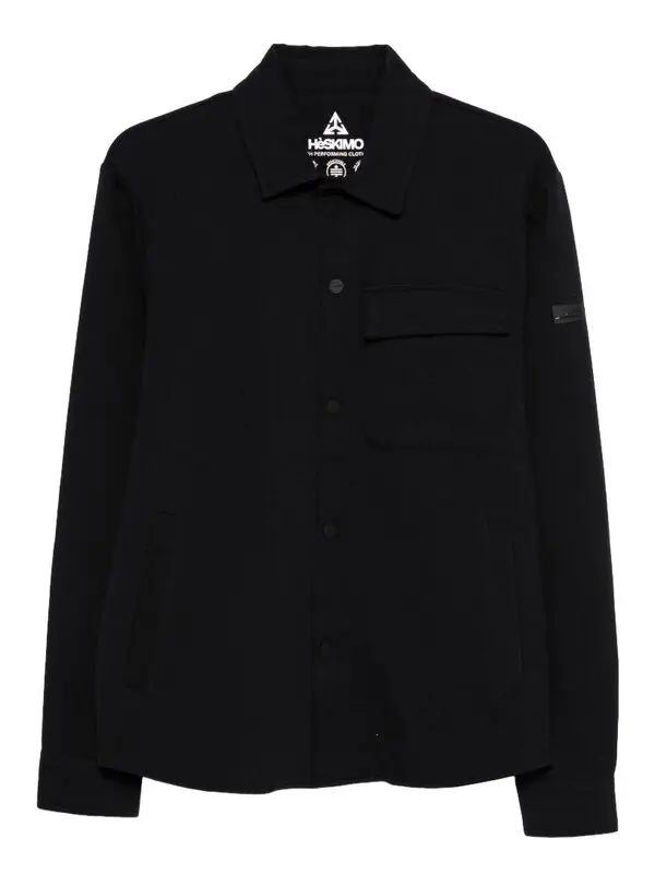 HESKIMO Overshirt With Logo - Blue