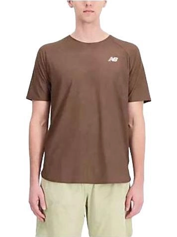 NEW BALANCE Q Speed Jacquard T-shirt Asia Sizing - Brown
