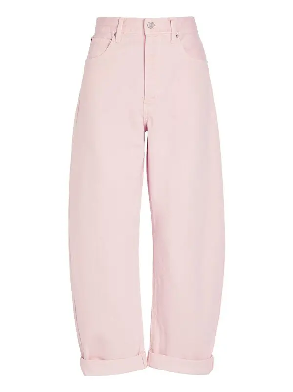 FRAME Bubble Barrel-leg Jeans - Pink