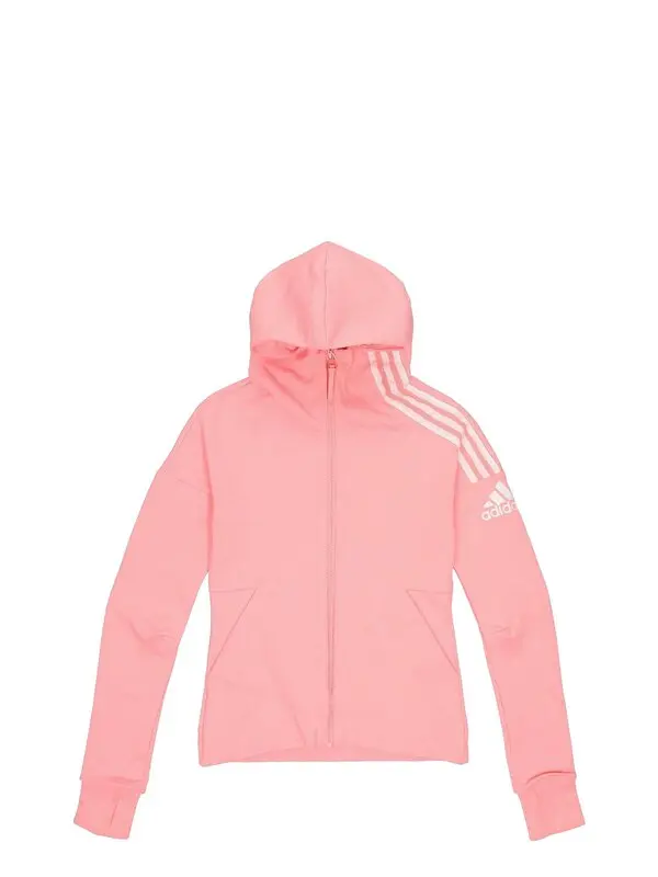 Adidas Letter Printing Hooded Jacket - Pink
