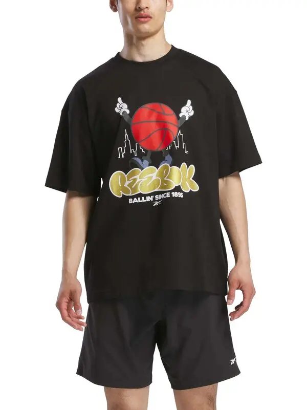 REEBOK Basketball T-shirt - Black