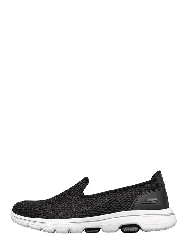 Sketchers Go Walk 5 Slip-on Sneakers - Black/white