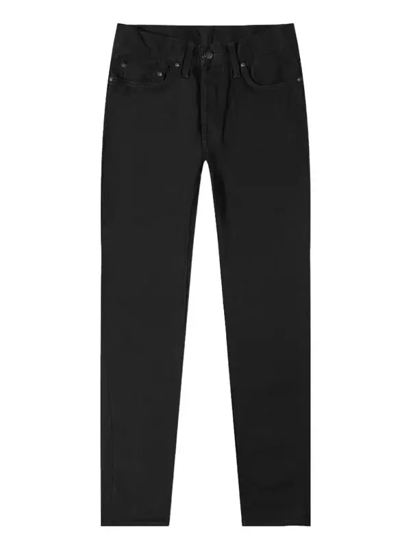 Carhartt Work In Progress Logo Patch Straight Leg Jeans - Black
