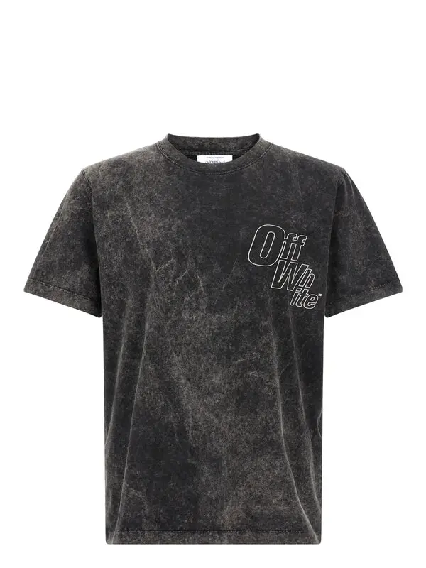 Off-White Outline Arrow Crewneck T-shirt - Black