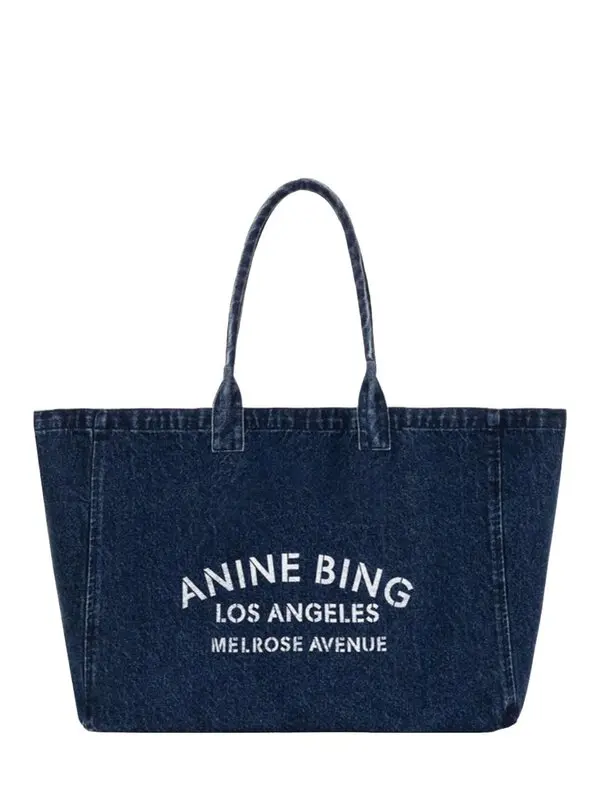 ANINE BING Logo Tote Bag - Black