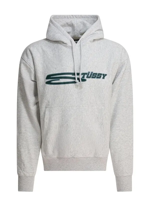 StÜssy Long-sleeved Hooded Sweatshirt - Gray