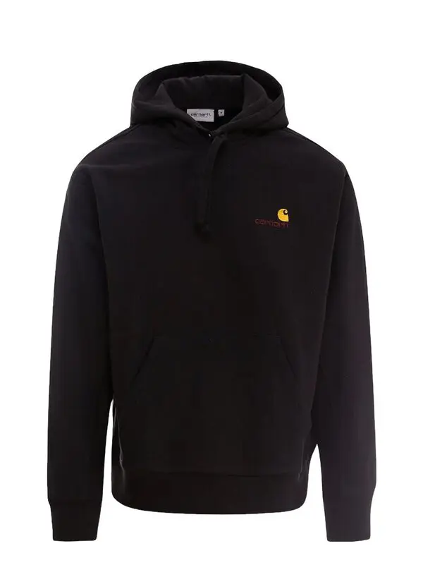 Carhartt Work In Progress American Script Logo Hoodie - Black