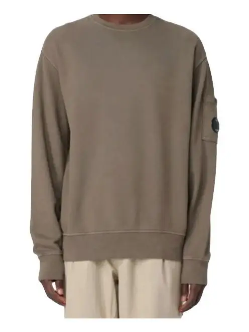 C.P. COMPANY Crew Neck Sweatshirt - Brown