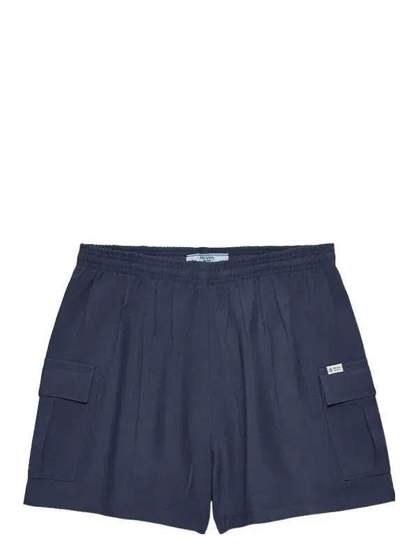 Prada Light Mohair Shorts - Blue