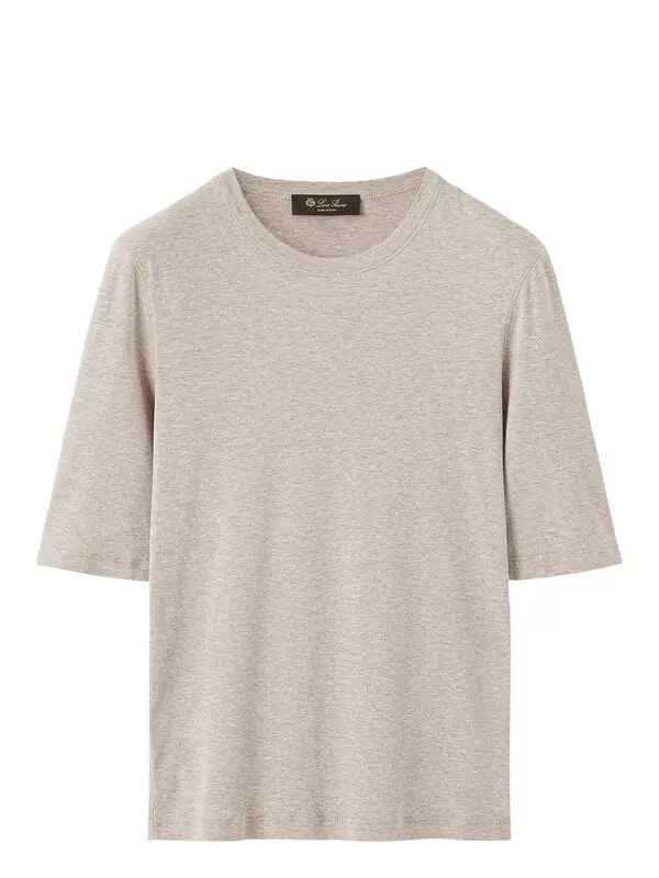 Loro Piana Lobelia Crew Neck T-shirt - Canvas Cloud