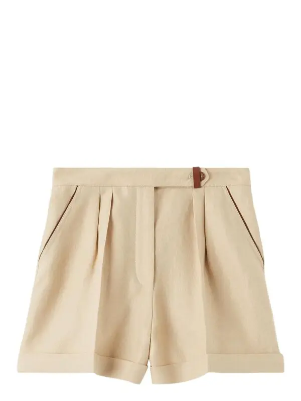 Loro Piana Sullivan Shorts - Nude