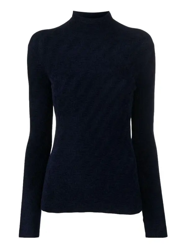 Emporio Armani Mock Neck Knit Sweater - No