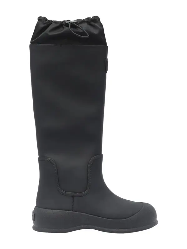 Bally Drawstring Round Toe Boots - Black
