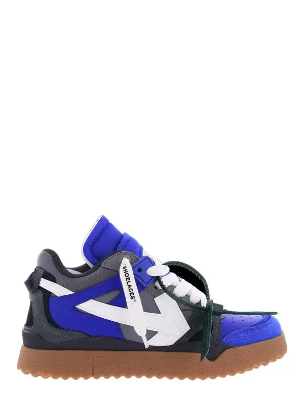 Off-White Mid Top Sponge Round Toe Sneakers - Black