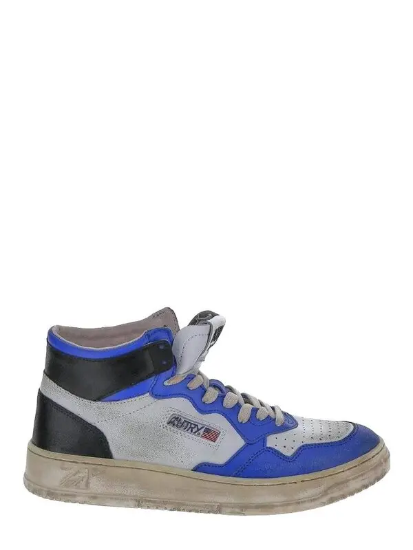 AUTRY Logo Detailed High Top Sneakers - Gray