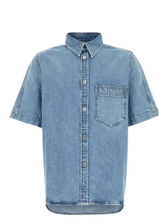 Givenchy Couture Seam Shirt In Denim - Light Blue