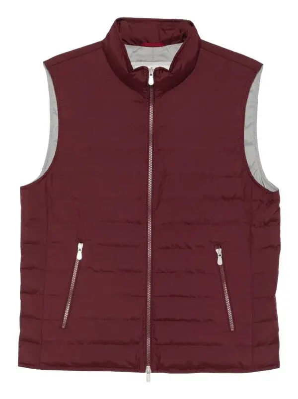 Brunello Cucinelli Padded Gilet - Red