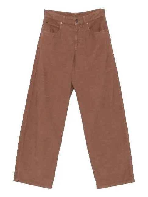 Brunello Cucinelli Corduroy Barrel-leg Trousers - Brown