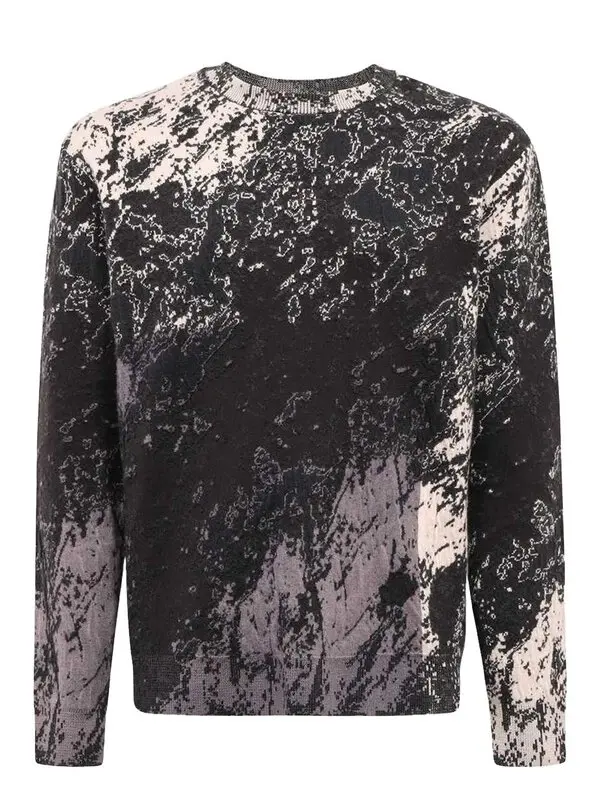 A-COLD-WALL* Graphic Print Long Sleeve Sweater - Black
