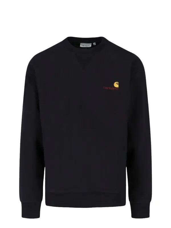 Carhartt Work In Progress American Script Sweatshirt - Black