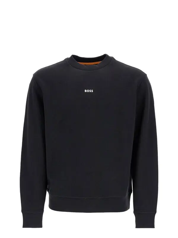 Hugo Boss Crew Neck Long Sleeve Sweatshirt - Black