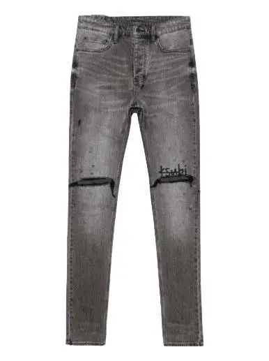 Ksubi Belt-loop Jeans With Button Closure - Black