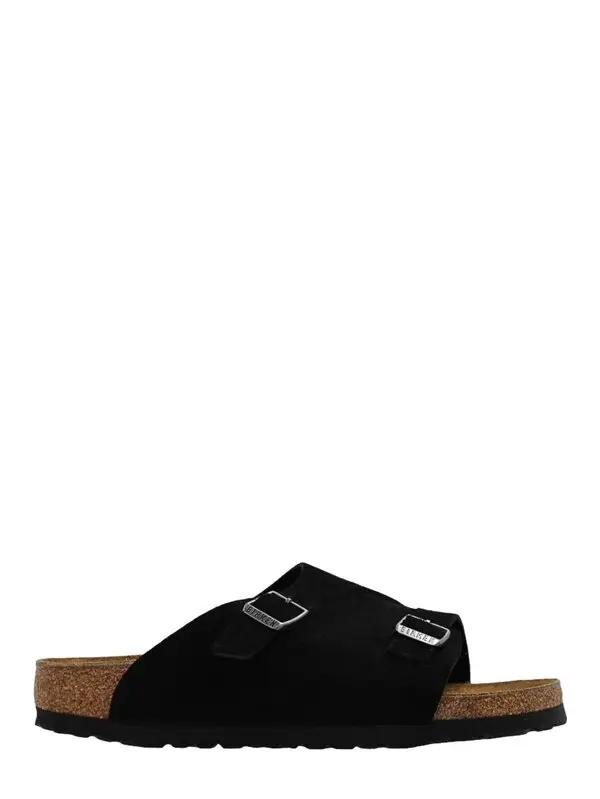 BIRKENSTOCK Zürich Double Buckled Slip-on Sandals - Black