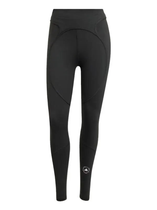 Adidas By Stella McCartney Panelled Logo Leggings - Black